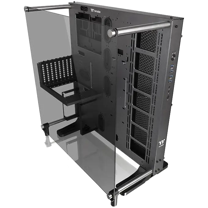 Thermaltake Core P5 Tempered Glass Ti Edition ATX Wall-Mount Chassis ...