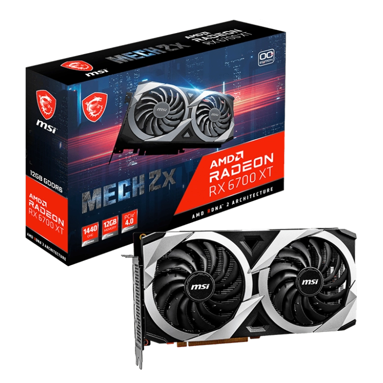 Buy MSI Radeon RX 6700 XT MECH 2X 12G OC Graphics Card | Hukut.com